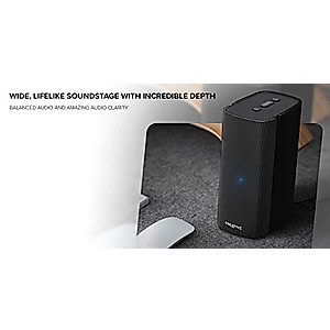 Creative T100 2.0 Compact Hi-Fi Speakers, up to 80W Peak Power with Bluetooth 5.0, Optical-in, AUX-in, Wide Soundstage and Audio Clarity with Bass Control for Computers and Laptops (Black)
