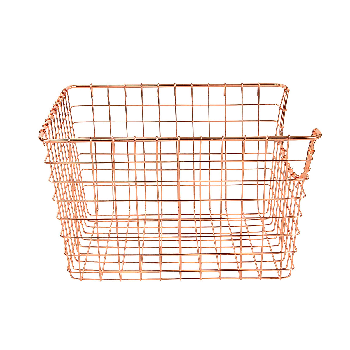 Spectrum Diversified Scoop wire Storage Basket, Medium, Copper