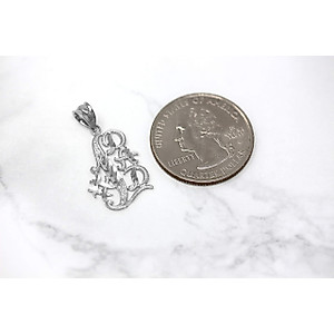 CaliRoseJewelry Sterling Silver #1 Dad Best Dad Handmade Keychain Charm Pendant for Father