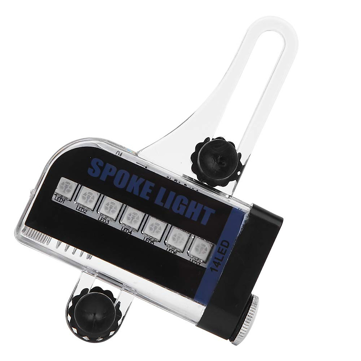 Watertight Bikes Side 14LED RGB Spoke Light Wire Lamp Accessory 30 Fun Bright Patterns Safety Tire Lights for Mountain Bikes, Bikes Wheel Lights, Spoke Light Spoke Lamp Bikes Spoke Light B