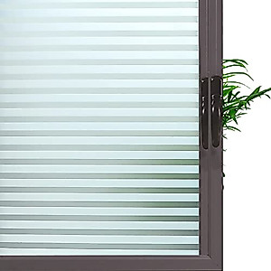 YUTR Shutters Matte Window Film Glass Self Adhesive Frosted Tint Opaque Privacy Sticker for Home Decals (Color : As Shown, Size : 60 x 300 cm)