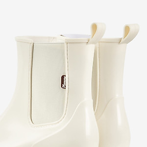 planone Short rain Boots for Women and Waterproof Garden Shoes，Anti-Slipping Rainboots for Ladies，Fashionable Light rain Shoes，Matte Outdoor Work Shoes white Size: 7 UK