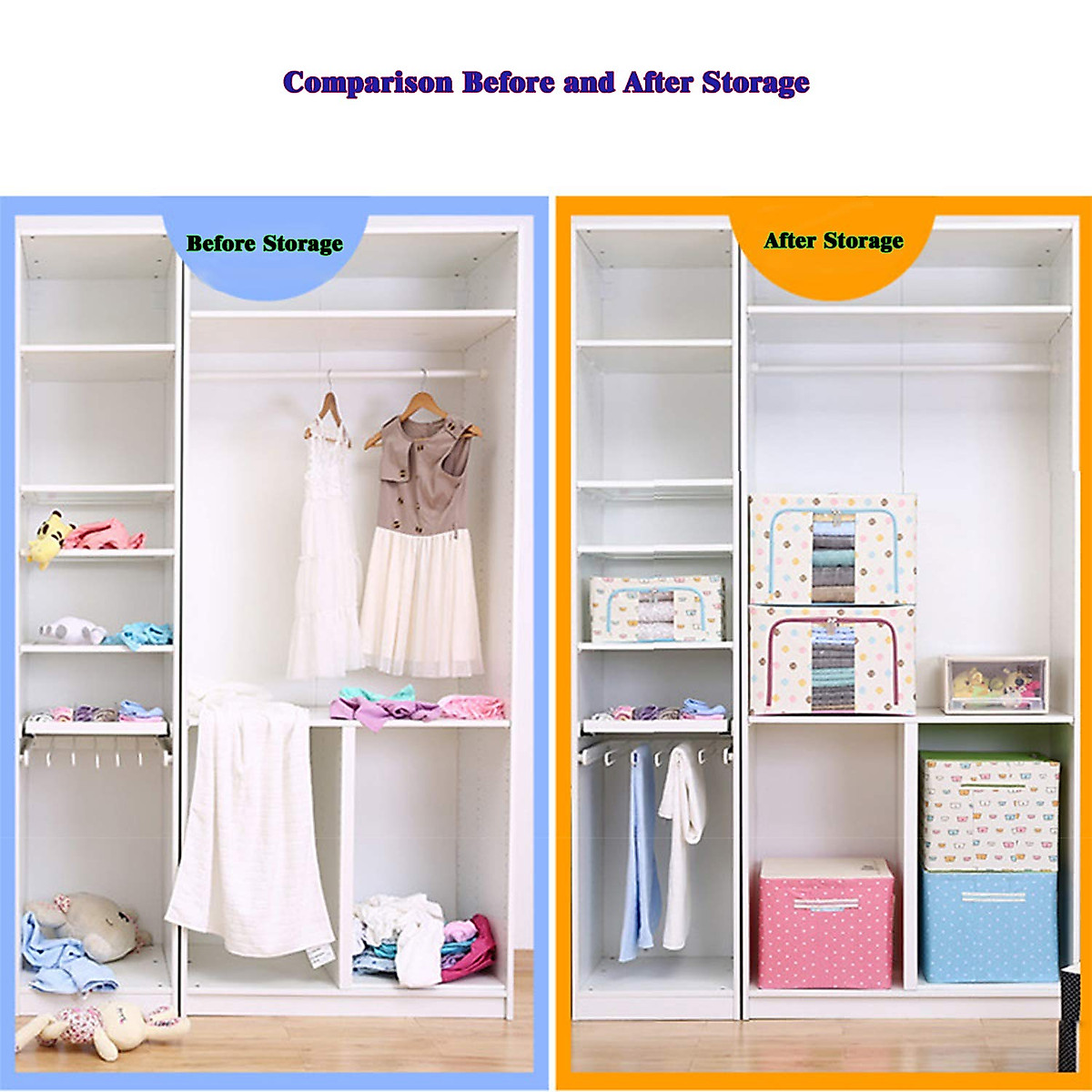 ® Under Bed Storage Fabric Storage Bins Large Closet Organizers and Storage for Clothes