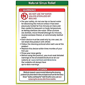 NeilMed Sinus Rinse Extra Strength Hypertonic Kit with 30 Premixed Packets