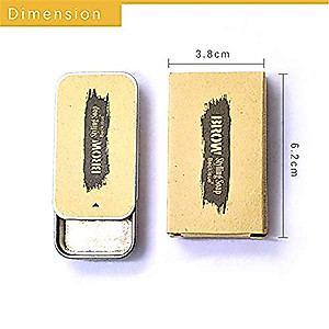 Eyebrow Soap Kit,brow pomade,eyebrow gel clear,Brows Styling Soap,Long Lasting Waterproof Smudge Proof Eyebrow Styling Pomade for Natural Brows (01)