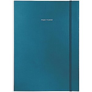 POKETO – Hardcover Project Planner - 11.9" x 8.4" - Undated - Weekly, Monthly & Yearly Notebook - Daily Planner - Note Taking - Eco-Friendly Journal - Home, School & Office Supplies - Teal