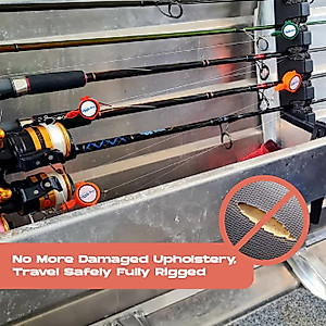 HOOK-EZE Fly Fishing Accessories - Fishing Knot Tying Tool for Tying Fishing Line to Hooks - Fishing Gear and Equipment, Gadget to Tie Knots Quick and Easy - Fishing Gifts for Men - Orange