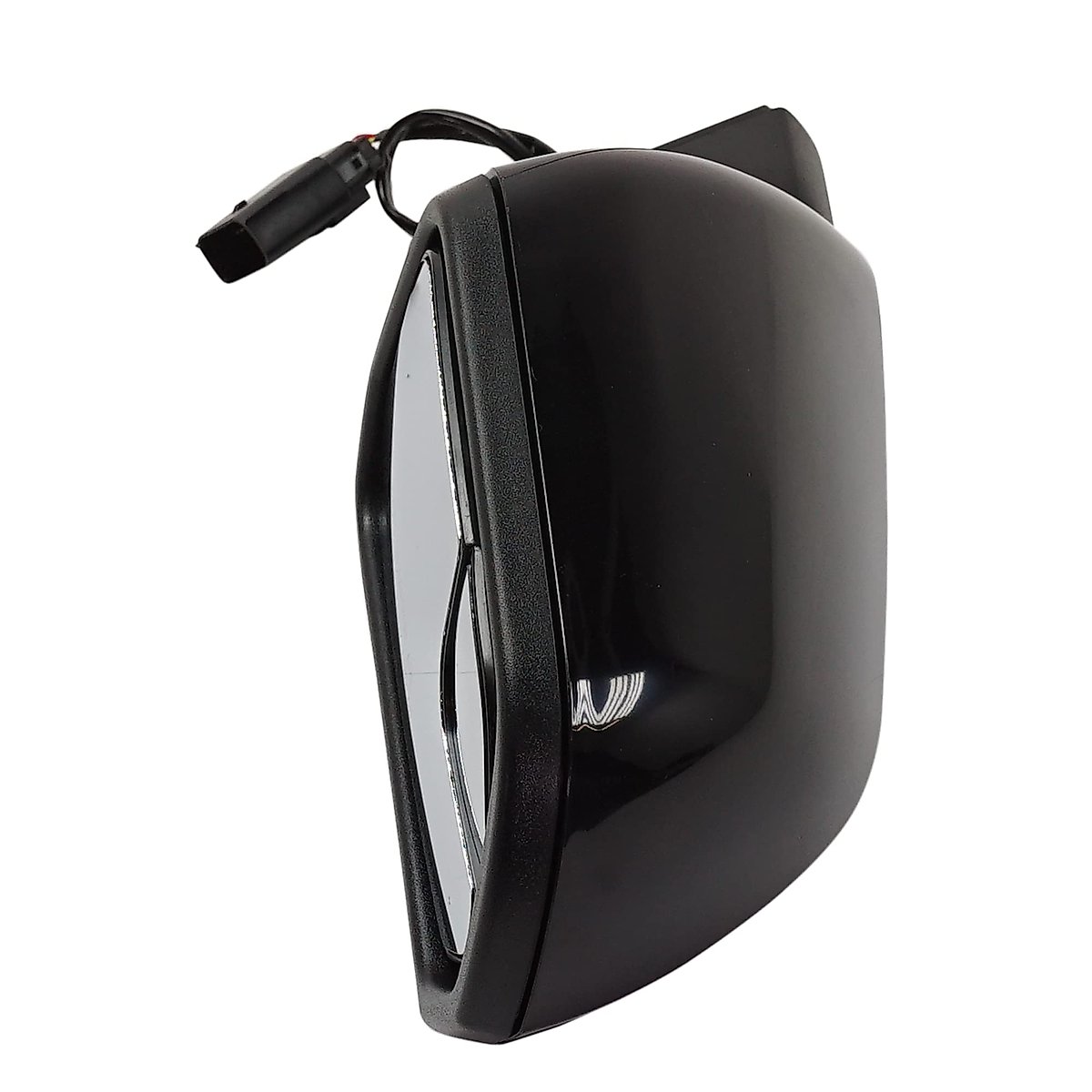 Kool Vue Driver & Passenger Side Power Non-Heated Mirrors for Ford Mustang 2015-2020 With Spotter Glass; Without Signal Light, Memory & Puddle Lamp Paintable