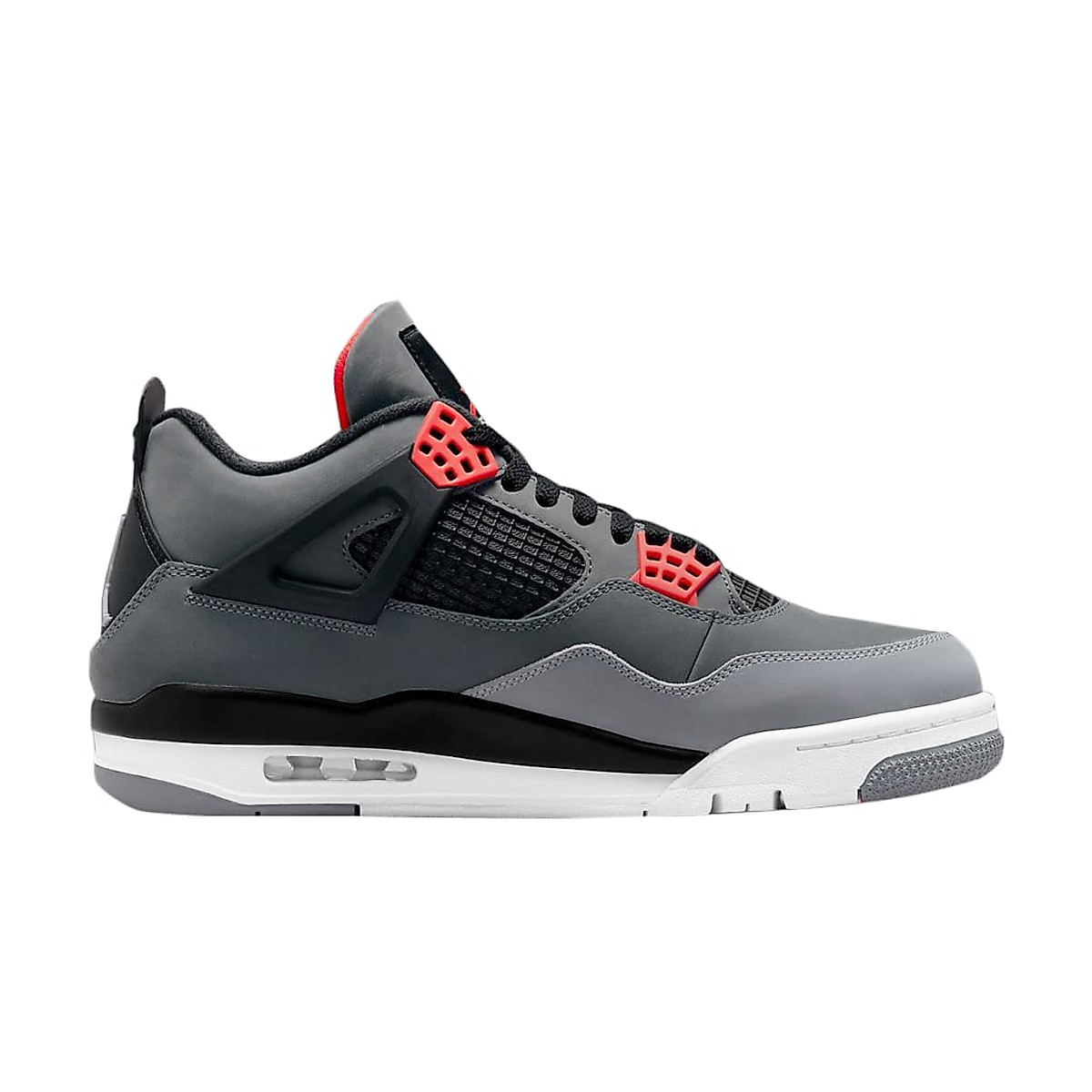 Nike Jordan Mens Air Jordan 4 Retro DH6927 061 Infrared - Size 8.5, Dark Grey/Infrared 23-black-ce