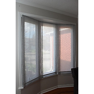 Cordless Roman Shades, Utopia (100% sheer linen), Sheer Linen Roman Shades, Custom Made Window treatments
