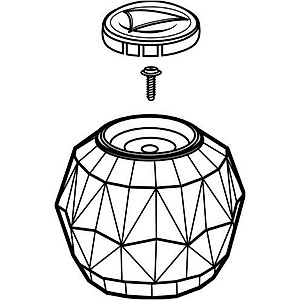 Delta Faucet H31 Single Clear Knob Handle Kit