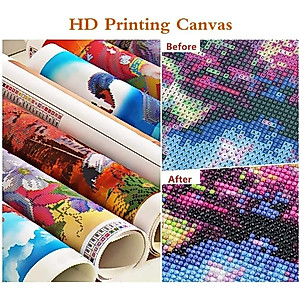 Puraikcmi 4th of July Diamond Paintings Kits for Adults Kids Eagle American Flag 16x20 Inch Patriotic Diamond Art Round Diamonds Dots Gem Wall Decor