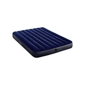 Intex 64758E Dura-Beam Standard Downy Air Mattress: Fiber-Tech, Full Size, 10in Bed Height, 600lb Weight Capacity, Pump Sold Separately