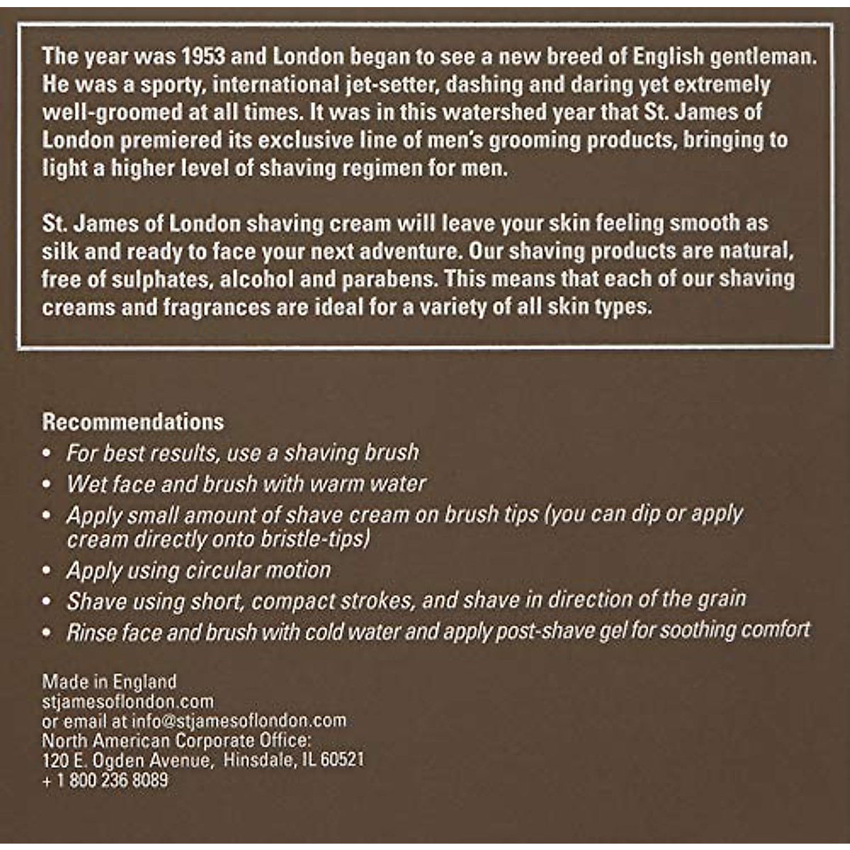 St James of London Black Pepper & Lime Shave Cream Jar, 5.07oz