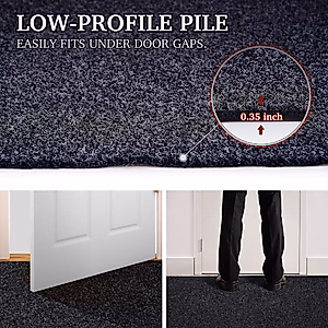 Aminana Custom Sizes Runner Rug 2ft x 6ft Indoor Outdoor Utility Carpet Runner,Area Rugs with Non-Slip Rubber Backing for Hallway Kitchen Entryway Balcony Garage Stair Laundry Room Bathroom