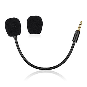 Kaira Pro Mic Replacement for Razer Kaira Pro Wireless Gaming Headset, 3.5mm Detachable Noise Cancelling Microphone Boom for Xbox One, PS4, PS5, PC Black