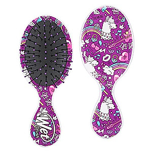 Wet Brush Squirt Detangler Hair Brushes - Llama Happy Hair - Mini Detangling Brush with Ultra-Soft IntelliFlex Bristles Glide Through Tangles with Ease - Pain-Free Comb for All Hair Types