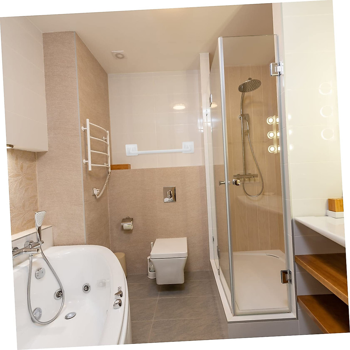 2pcs Nail Towel Rack Towel Hanging Rack Kitchen Towel Shelf Adhesive Towel Rack Plastic Towel Shelf Nail- Towel Holder Household Towel Rack Bathroom Supplies