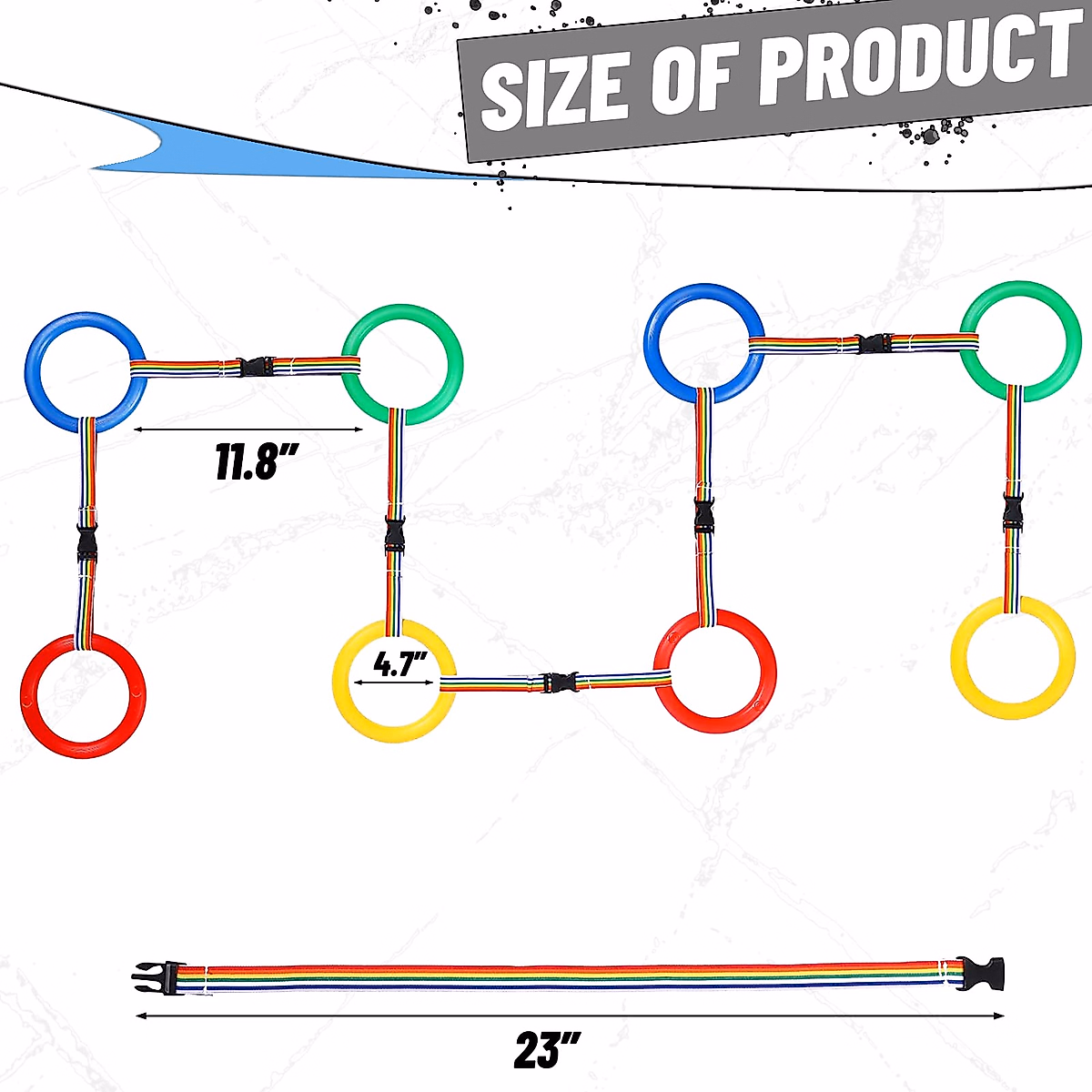 Kids Walking Rope, Preschool Walking Rope, Kindergarten Handles Safety line Rope, Daycare Essentials Toddler Outdoor Supplies (8 Pcs, RED)