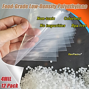 SanPacino Brine Bag,12 Pack 4Mil 20"x30",Turkey Brine Bag with 50lb Wet Load Capacity,Brining bag Food Grade BPA Free,5 Gallon Bucket Liner Extra Heavy Duty Leak Proof