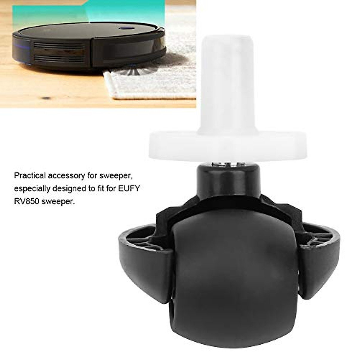 Atyhao Vacuum Cleaner Universal Wheel,Flexible Vacuum Cleaner Universal Wheel Replacement Accessory Fit for EUFY RV850 Sweeper
