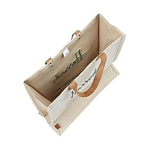 Harrods London Jute Shopper Bag, Beige