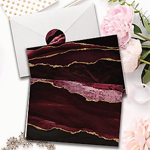 smart scribbles 50-Pack All Occasion Greeting Cards, Assorted Blank Note Cards, 4 x 6 inch, 10 Abstract Art Designs, Blank Inside Products, with Envelopes, 50 Pack