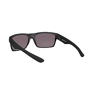 Oakley Men's OO9189 TwoFace Square Sunglasses, Steel/Prizm Grey, 60 mm