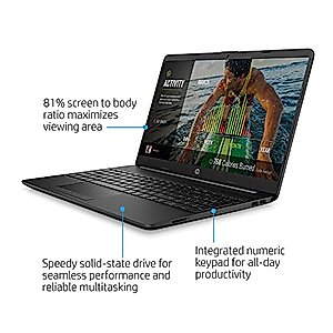 HP Pavilion Laptop (2021 Latest Model), 15.6" FHD Display, Intel Celeron Processor, 16GB DDR4 RAM, 1TB SSD, Online Conferencing, Webcam, HDMI, WiFi, Bluetooth, Windows 10