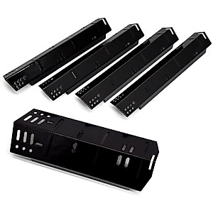 Criditpid Grill Heat Plate Replacement for Dyna-Glo 5 Burner DGH474CRP, DGH485CRP Models, 70-02-411 Porcelain Steel Heat Shield for Dynaglo DGH474CRP, 5 Pack
