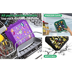 AmazingLife Lunch Box for Girls, Kids Bento Lunch Box with Compartments, Salad Container for Lunch, Kids School Supplies Ideal for Ages 3+, Drop-Proof, Reusable On-the-Go Meal and Snack Packing