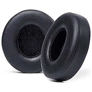WC Extra Thick Replacement Earpads for Beats Solo 2 & 3 by Wicked Cushions - Ear Pads for Beats Solo 2 & 3 Wireless ON-Ear Headphones - Soft Leather, Luxury Memory Foam, Strong Adhesive | Black