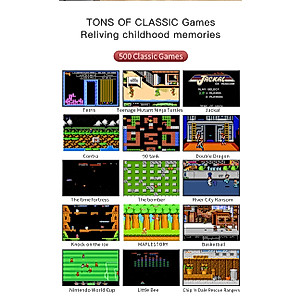 HANDA Instrument Handheld Game Player Video-Game 8 Bit Retro Mini Pocket Gameboy Handheld Game Console Built-in 500 Classic Games for Child Kids