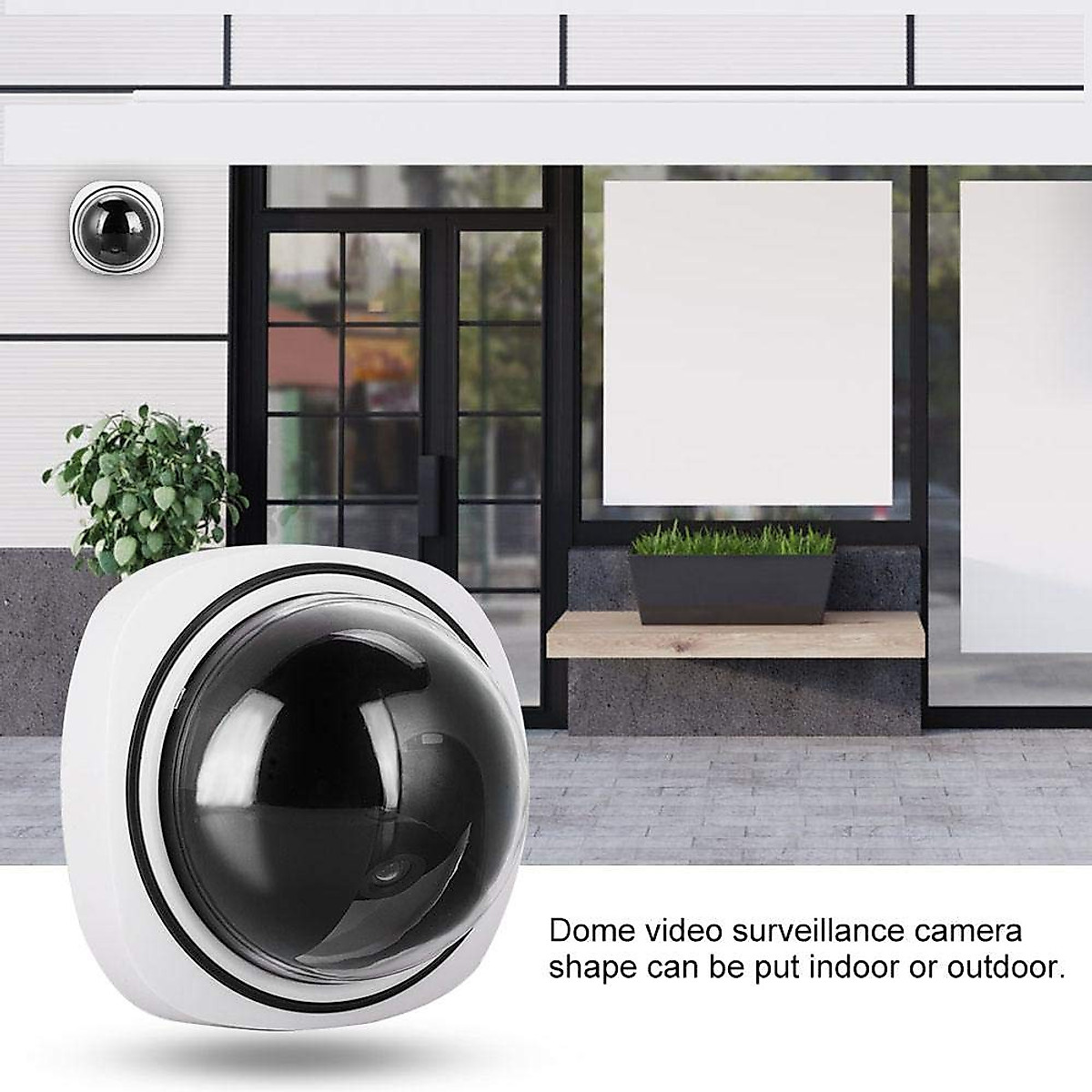 Sonew Outdoor Indoor Fake Camera, Home Security Dome Simulated Camera Video Dummy Surveillance Camera, for Homes & Business