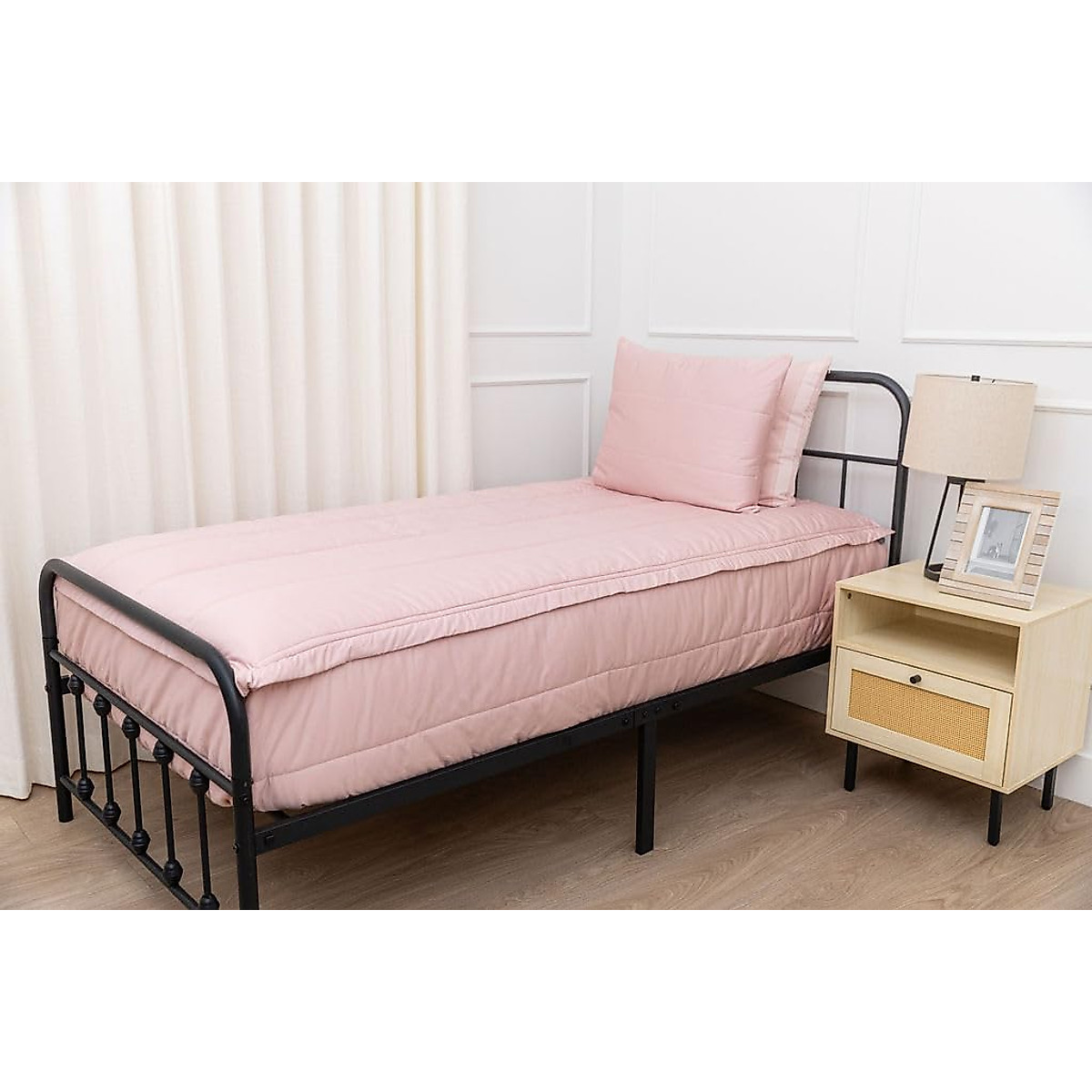 Beddy's All in One Bed in a Bag Zipper Bedding Set, Bottom Sheet, Cuddle Blanket, Comforter, Pillowcase(s) & Sham(s) are all in one, Minky Interior Sheets with Comforter, Zip Bedding for Kids & Adults