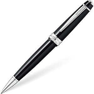 Cross Bailey Light Polished Resin Refillable Ballpoint Pen, Medium Ballpen, Includes Premium Gift Box - Black