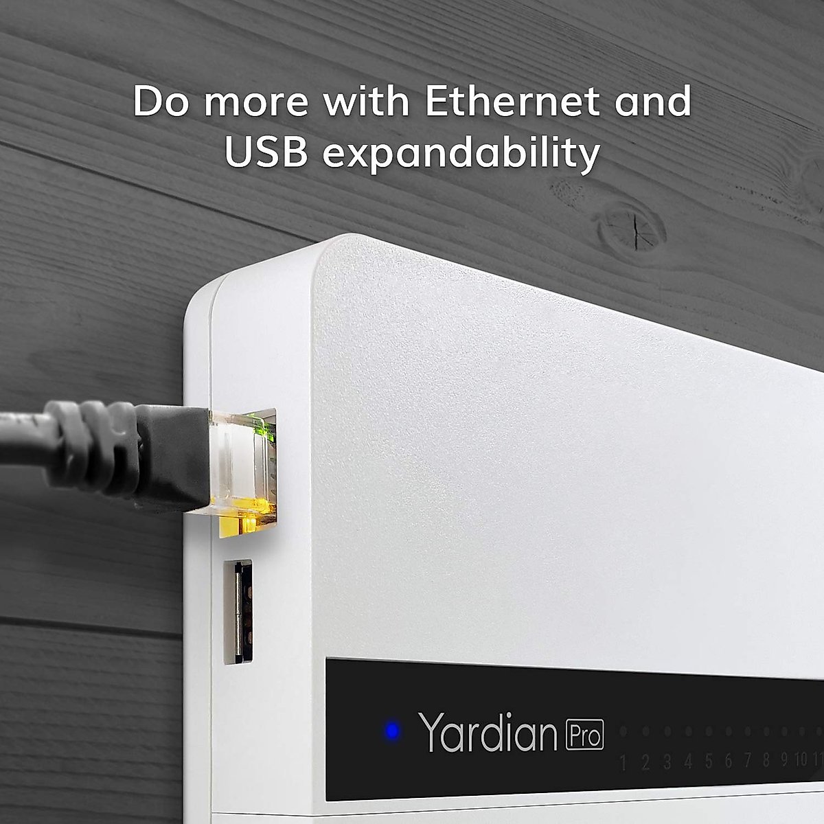 Aeon Matrix Yardian Pro Smart Sprinkler Controller 6 Zone - Control Buttons, Apple HomeKit, Alexa, Google Assistant and Home Assistant Compatible, Enhanced Wi-Fi, RJ45, Level VI Worldwide Power Supply