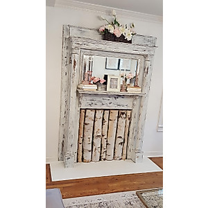 Wilson White Birch Fireplace Large Long Logs, 23-24" L x 3-4" D (Set of 5)