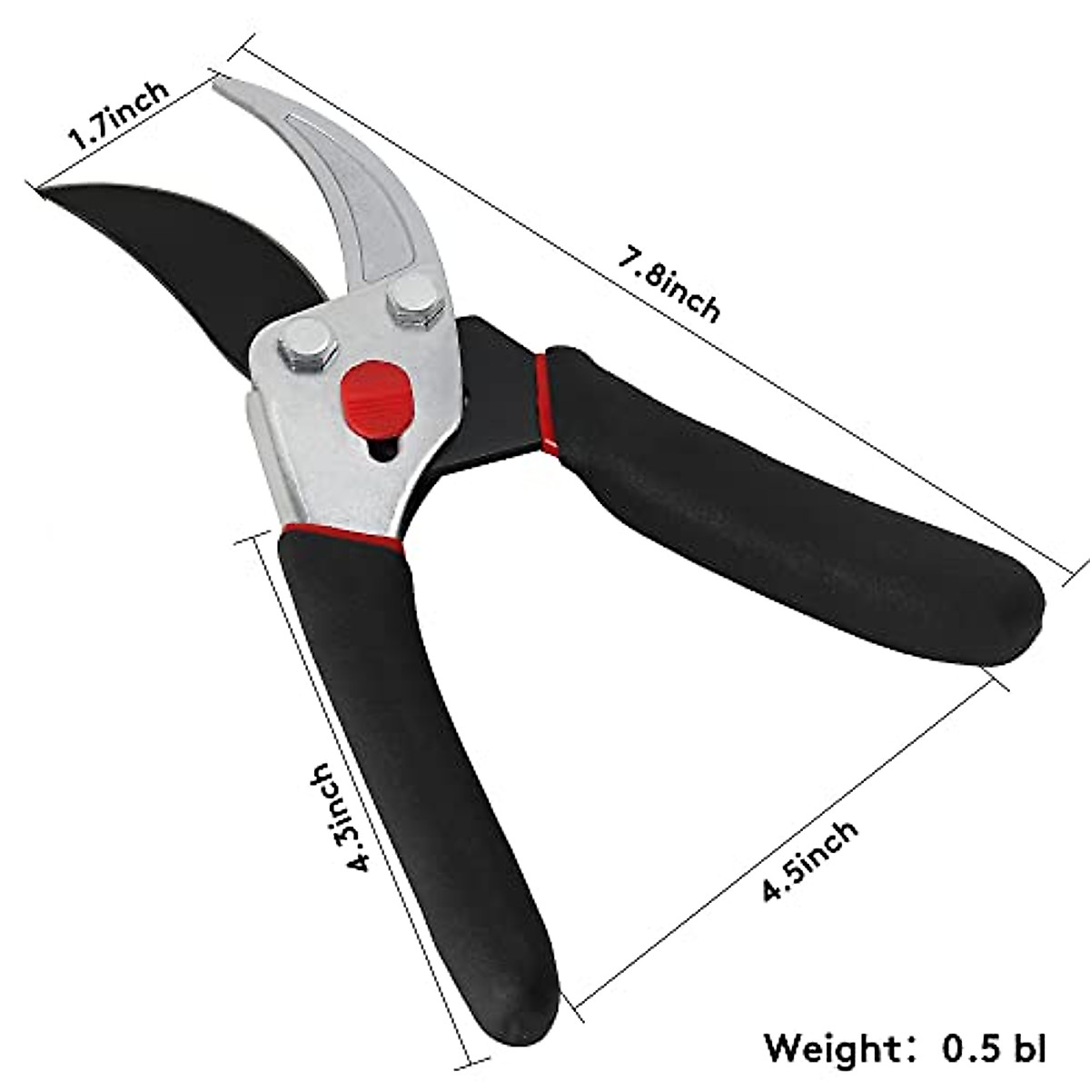 GARTOL Bypass Pruning Shears, 8.5 Inch Garden Shears Clippers, Heavy Duty Hand Pruner, with Sharp Precision-Ground Steel Blade, Comfortable Handle, Mothers's Day Gift
