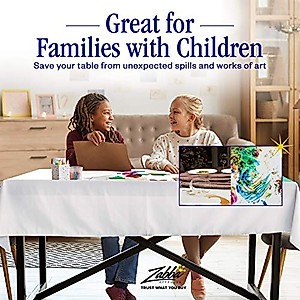 Nuvantee Revolutionary Table Pad - Waterproof, Protects Table from Spills and Heat - 52 X 108 Inch Deluxe Vinyl Premium Table Protector - Flannel Backing, Lies Flat