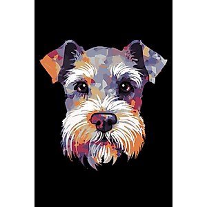 Notebook for a Miniature Schnauzer Dog Lover | 80 Lined Pages For Writing: Wide Ruled Composition Note Pad, Personal Log Book to Write Down Thoughts and Ideas