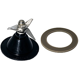 Blendin Blade and Gasket, Compatible with Hamilton Beach Commercial Blenders, Replaces 908, 909, 990035700, 990079500 Black