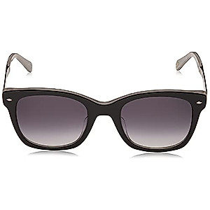 Fossil Women's FOS 2086/S Rectangular Sunglasses, Black White, 51mm, 22mm