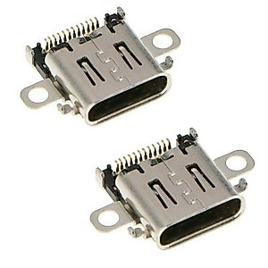 Replacement Type-C Charging Port Switch Charger Connector Power Socket Connector for Nintendo Switch NS Console (2-Pack)