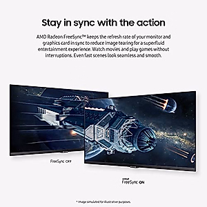 SAMSUNG 34" ViewFinity S50GC Series Ultra-WQHD Monitor, 100Hz, 5ms, HDR10, AMD FreeSync, Eye Care, Borderless Design, PIP, PBP, LS34C502GANXZA, 2023, Black