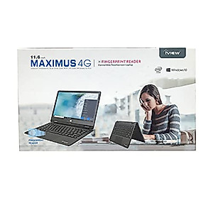 IVIEW Maximus 4G LTE 4G/64G Ultra-Slim 11.6" 360° Convertible Laptop with Fingerprint Recognition, Touch Screen, AT&T, T-Mobile 4G LTE Compatible, add SIM Card and use Anywhere.