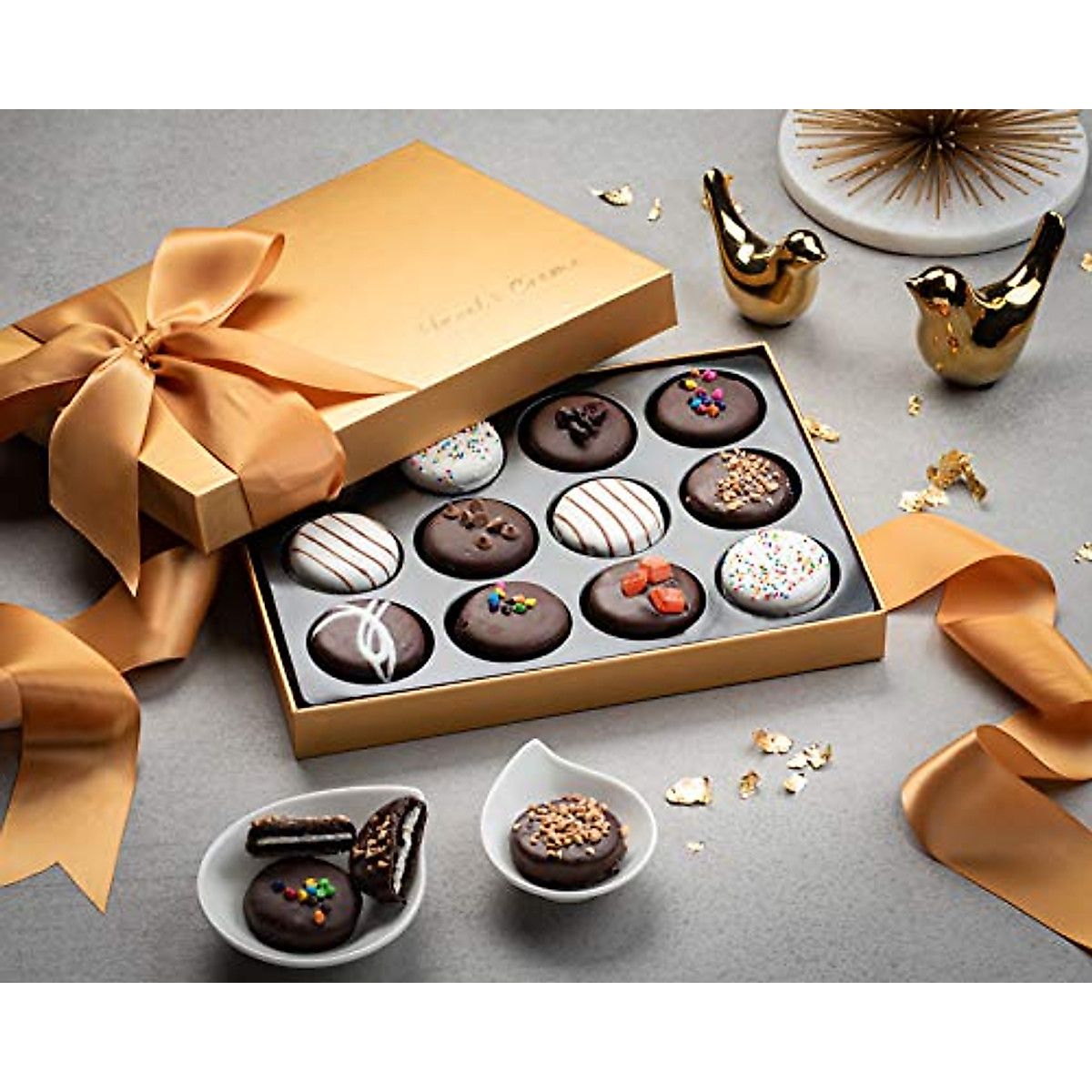 Hazel & Creme Chocolate Cookies Gift Basket - Easter Gourmet Cookies - Food Gift for Men and Women - Birthday, Thank You, Corporate, Holiday Gifting