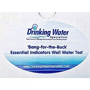 'Bang-for-the-Buck' Essential Indicators Well Water Test | Well Water Test Kit | Bacteria, Metals, Inorganics, Volatile Organic Compounds