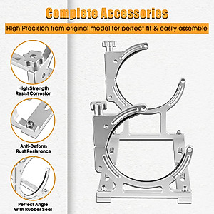 PCE150.1001 Nitrous Oxide Nos Aluminum Single Bottle Holder Bracket for All Vehicles with 10lb Bottles, or Bottles in 7" Diameter, Replace for Part Number PC01110, PC10012, PCE150