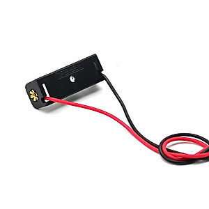 8 Pack A23 Battery Holder Box with Wire Leads 12V 23A Battery Holder Spring Clip Case Black Plastic Housing.